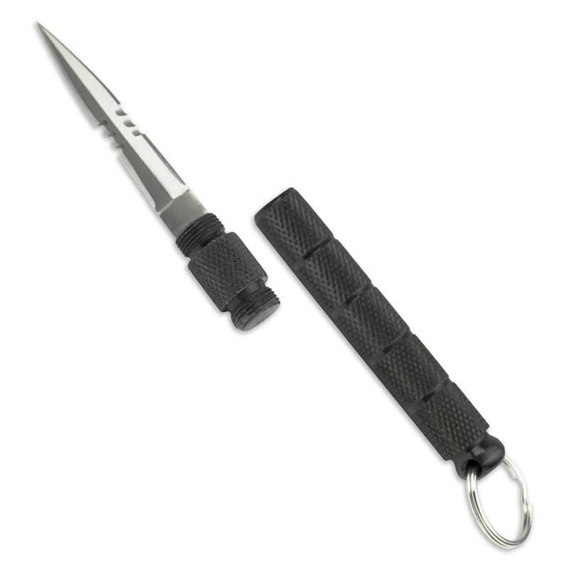 Hidden Knife Kubotan Keychain - Black Kubotan Dagger - Hidden Kubatan ...
