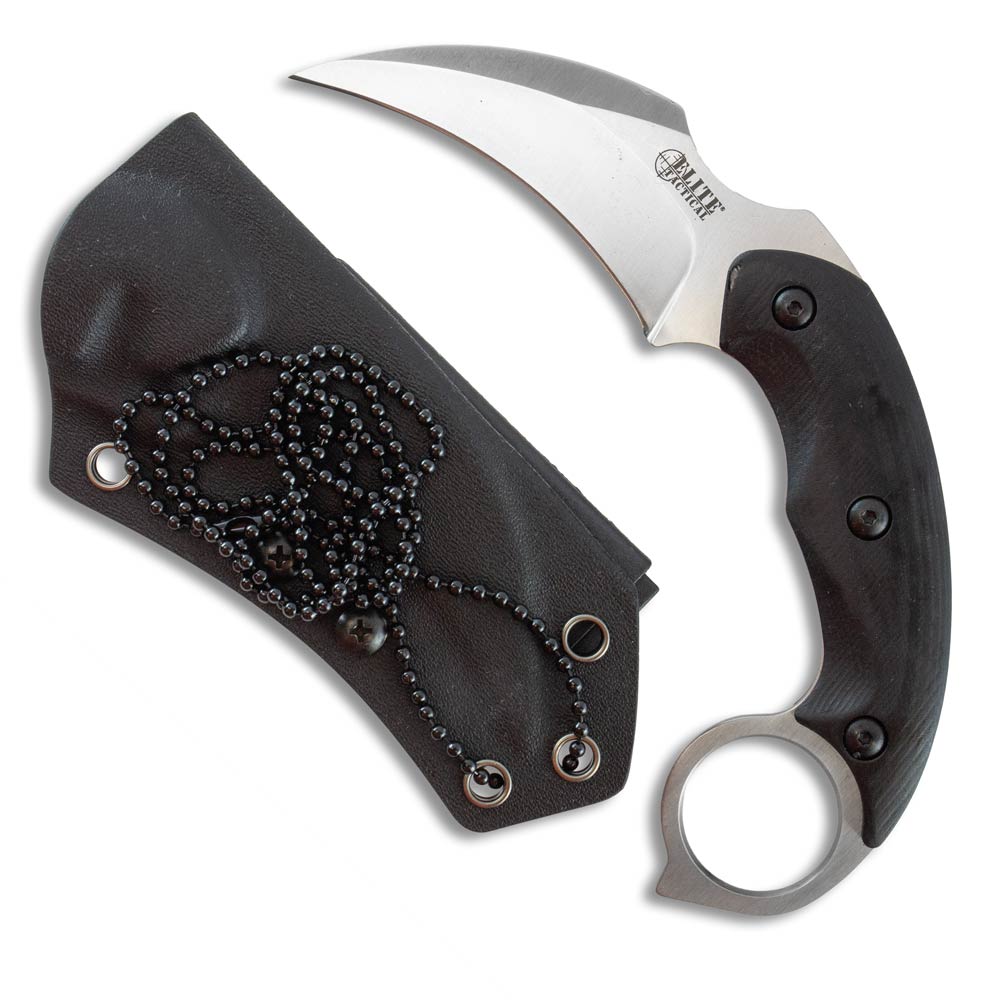 Modern Tactical Karambit Knife - D2 Steel Karambit with Kydex Sheath