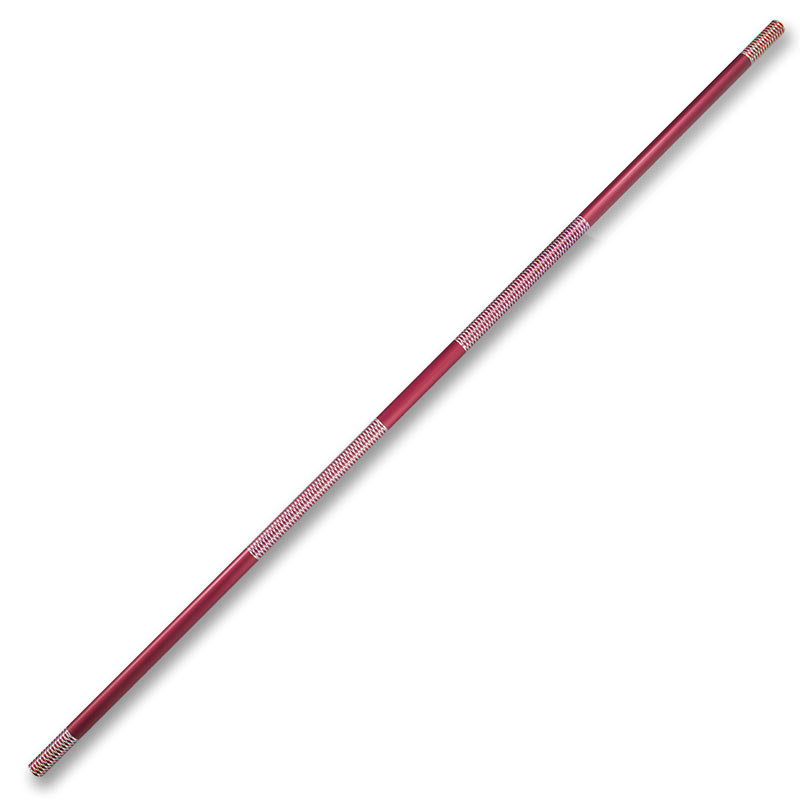 Red Competition Aluminum Bo Staff Light Metal Weapons Steel Bo Staff