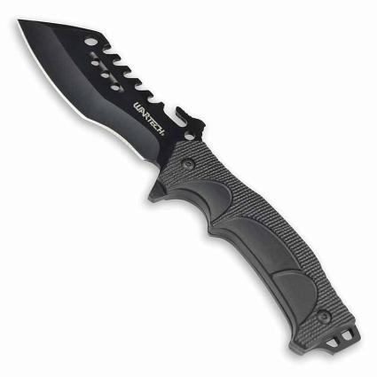 Covert Combat Cleaver - Stealth Fixed Blade Knife - Black Combat ...