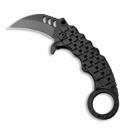 Dark Defender Pocket Karambit - Textured EDC Talon Knife - Black German ...