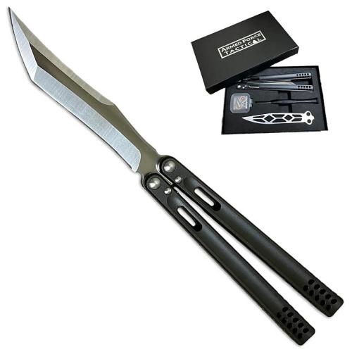 Nighthawk Butterfly Knife Set - High-End Balisong Knives - D2 Steel ...