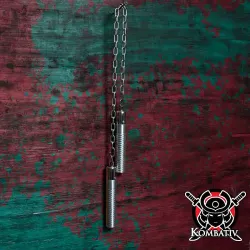 Diamond-Grip Aluminum Manriki-Gusari - Solid Metal Manriki Chain Weapon ...