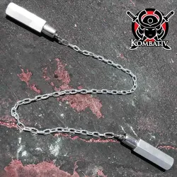 Hex-Handle Manriki-Gusari - Solid Aluminum Manriki Chain Weapon | KOMBATIV