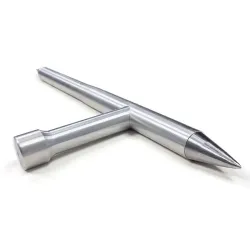 Removable Spike Aluminum Tonfa, Interchangeable Metal Tongfa Weapon